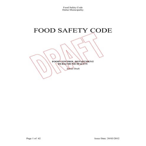 FOOD SAFETY STANDARDS Mar 2012 | PDF