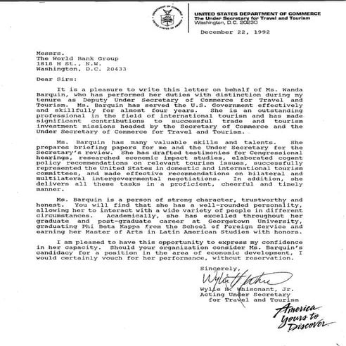 Letter of Recommendation USTTA | PDF