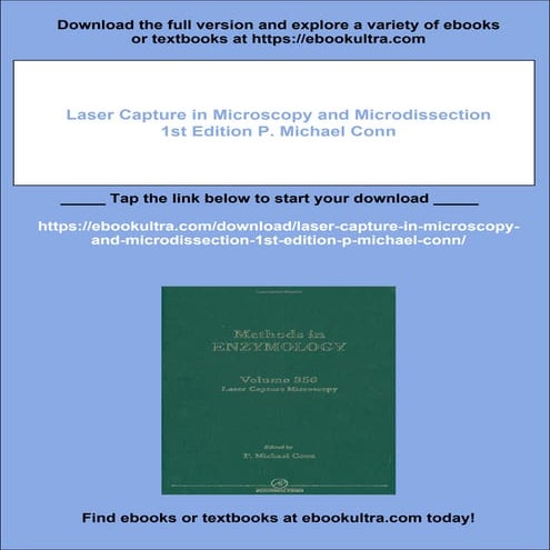 Laser Capture in Microscopy and Microdissection 1st Edition P. Michael ...