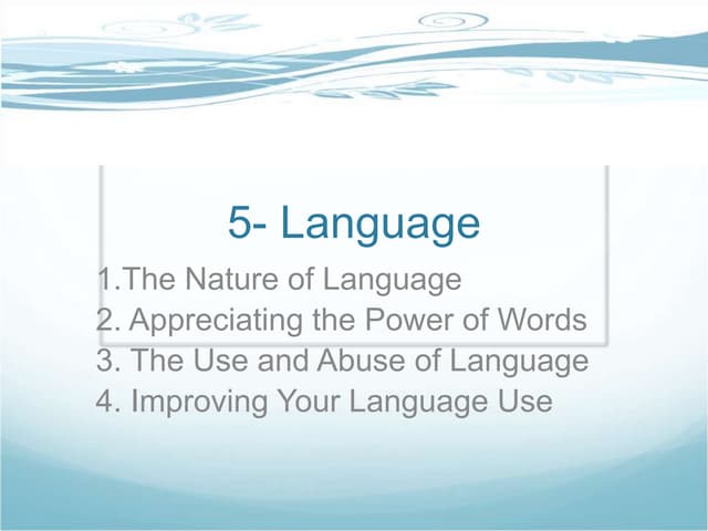 Language Basice | PPT Language Basice | PPT