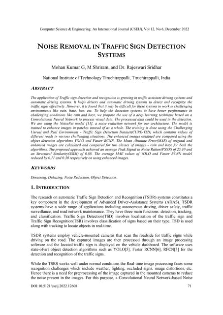 Traffic Sign Recognition And Detection Using Svm And Cnn Pdf 3074