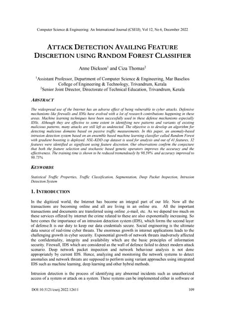 Intrusion Detection System Using Machine Learning An Overview Pdf 0824