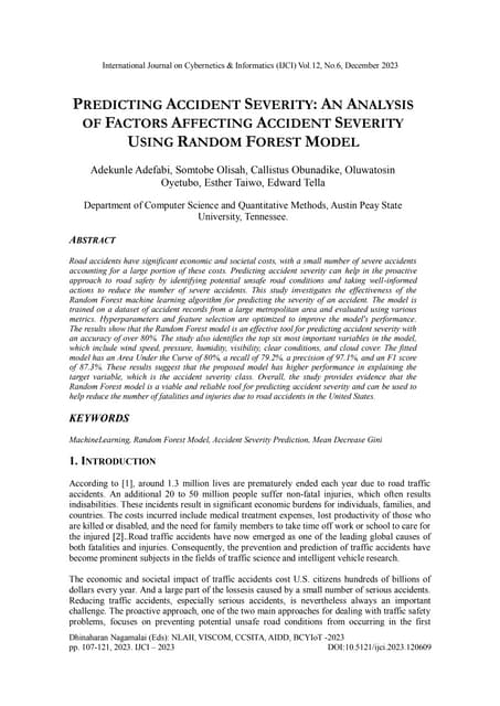 Optimized feature selection approaches for accident classification to ...