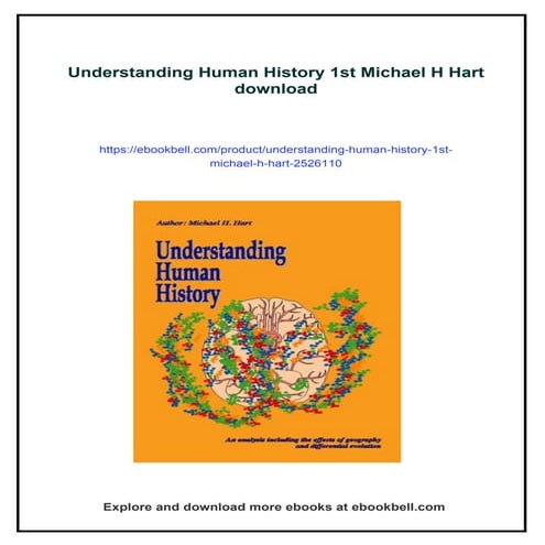 Understanding Human History 1st Michael H Hart | PDF
