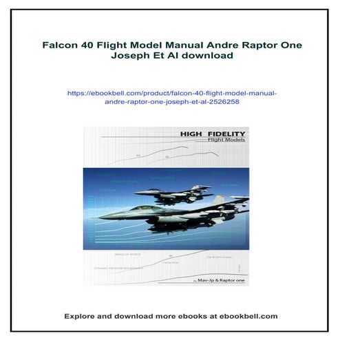 Falcon 40 Flight Model Manual Andre Raptor One Joseph Et Al | PDF