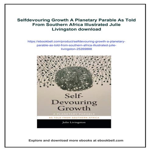 Selfdevouring Growth A Planetary Parable As Told From Southern Africa ...