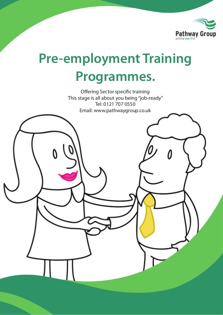 Pre Employment Training Programmes - funding for training courses for…