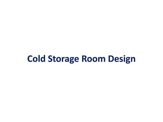 Cold storage ppt pragati | PPTX