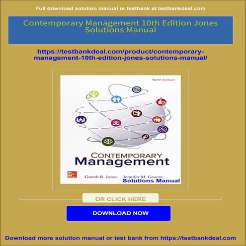Contemporary Management 10th Edition Jones Solutions Manual download ...