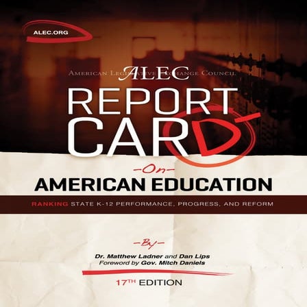 Report Card on American Education: Ranking State K-12 Performance ...