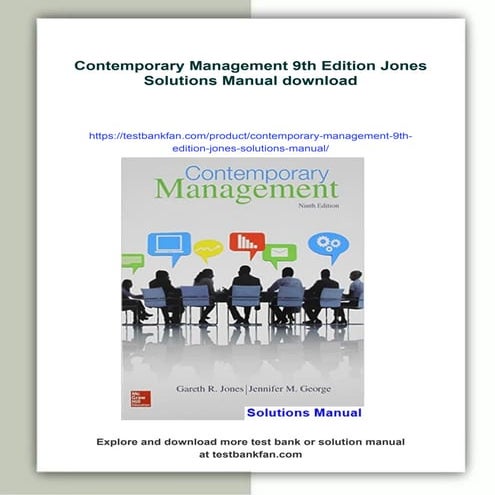 Contemporary Management 9th Edition Jones Solutions Manual | PDF