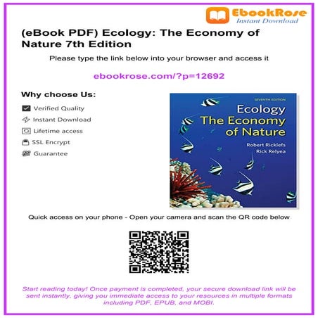 (eBook PDF) Ecology 4th Edition by William D. Bowman | PDF