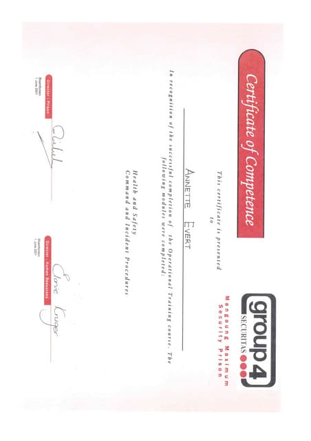 G4S Appreciation 2002 | PDF