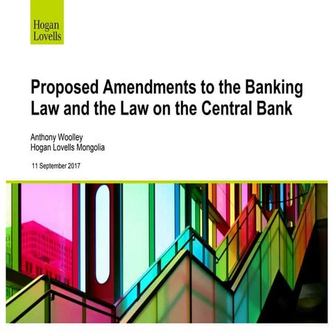 Proposed Amendments to the Banking Law and the Law on the Central Bank ...