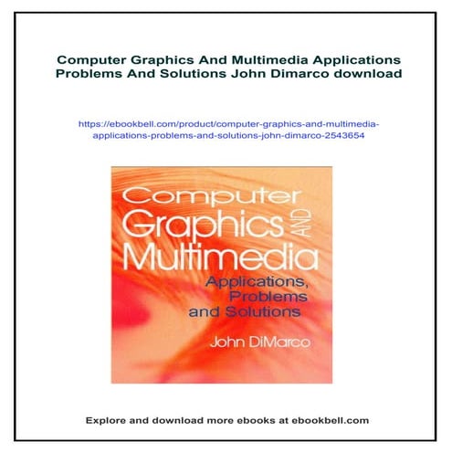 Computer Graphics And Multimedia Applications Problems And Solutions ...