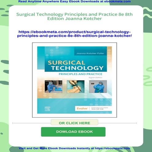 Surgical Technology Principles and Practice 8e 8th Edition Joanna ...