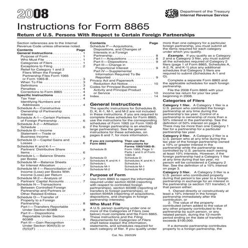 Inst 8865-Instructions for Form 8865, Return of U.S. Persons With ...