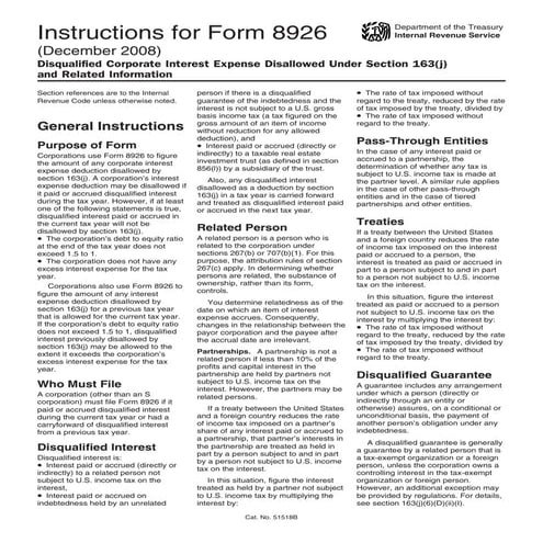 Instructions for Form 8873, Extraterritorial Income Exclusion | PDF