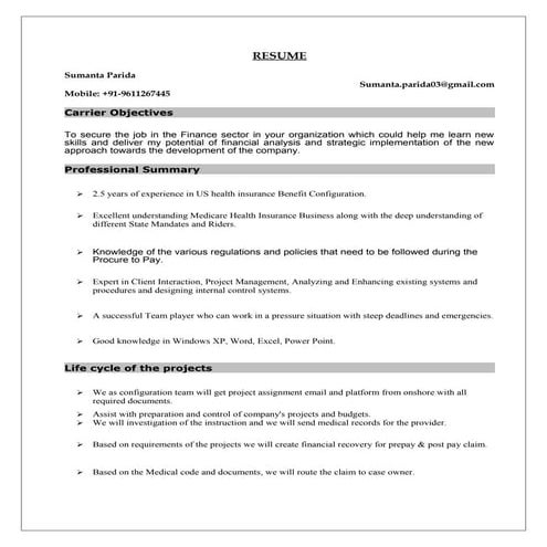 Sumanta Resume (1) | DOC