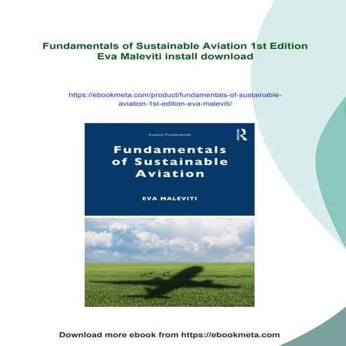 Fundamentals of Sustainable Aviation 1st Edition Eva Maleviti | PDF