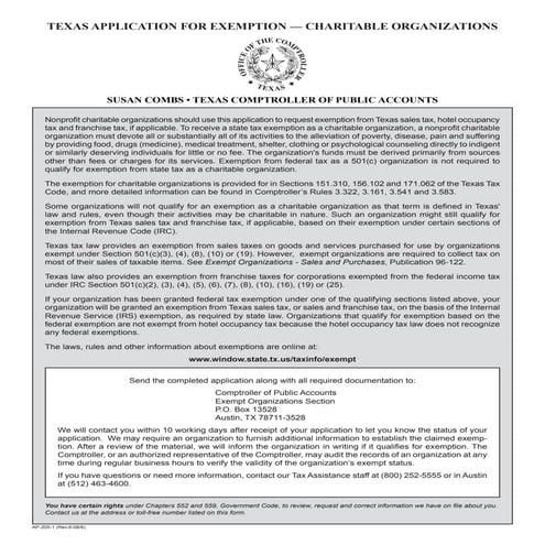 Texas Motor Fuels, Interstate Trucker, and IFTA Forms- AP-170 Texas ...