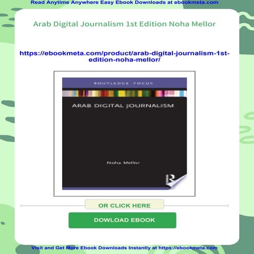 Arab Digital Journalism 1st Edition Noha Mellor | PDF