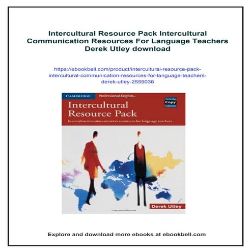 Intercultural Resource Pack Intercultural Communication Resources For Language Teachers Derek ...