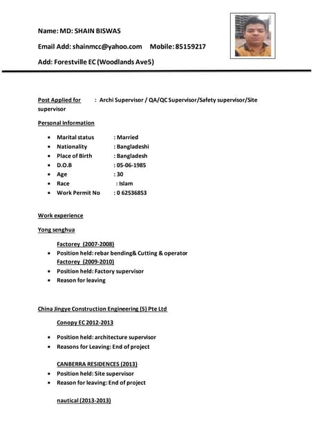 CV INSTRUMENTATION (2) | DOCX | Email | Internet