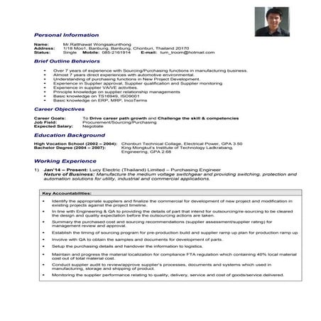 Resume of somsri1 (3) | DOC