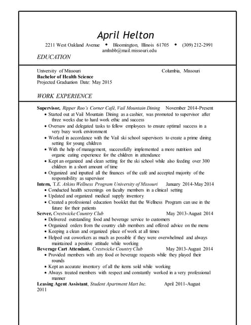 Updated Resume | DOCX