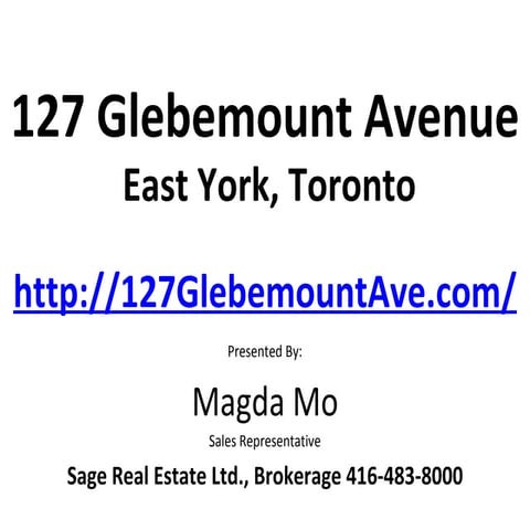127 Glebemount Ave | PPT