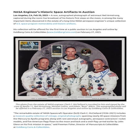 NASA Engineer's Historic Space Artifacts In Auction | PDF