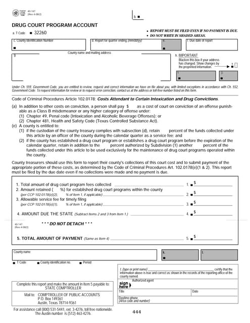 Texas CAPCO Forms | PDF