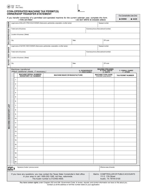 Texas Hotel Occupancy Tax Forms-12-302 Texas Hotel Occupancy Tax ...