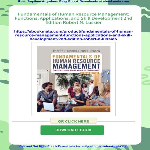 Fundamentals of Human Resource Management: Functions, Applications, and Skill Development 2nd ...
