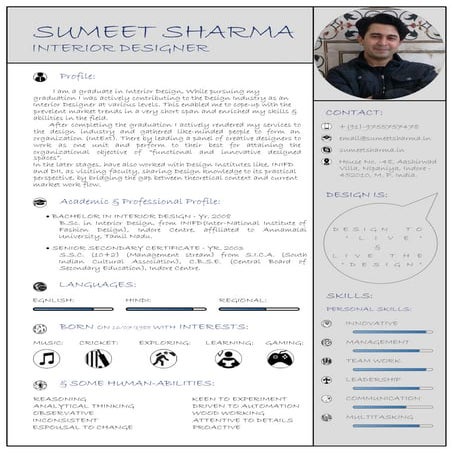 RESUME - SUMEET SHARMA | PDF
