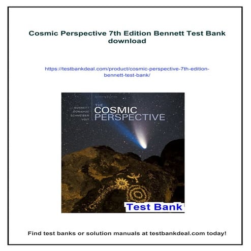 Cosmic Perspective 7th Edition Bennett Test Bank | PDF