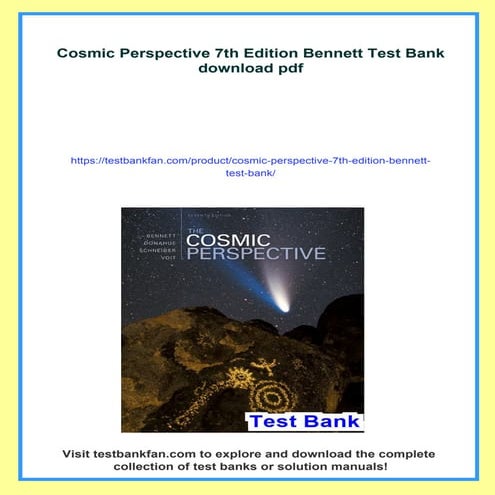 Cosmic Perspective 7th Edition Bennett Test Bank | PDF