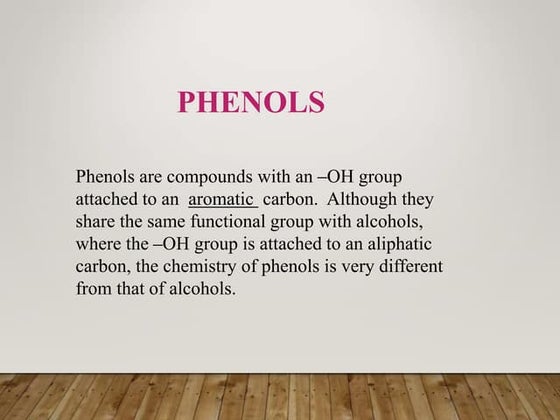 Phenols Pptx