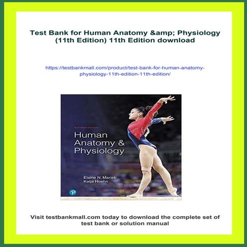 Test Bank for Human Anatomy & Physiology (11th Edition) 11th Edition | PDF