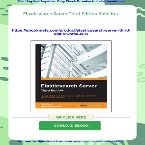 Elasticsearch Server Third Edition Rafal Kuc | PDF