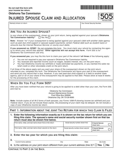 Form 8379-Injured Spouse Claim and Allocation | PDF