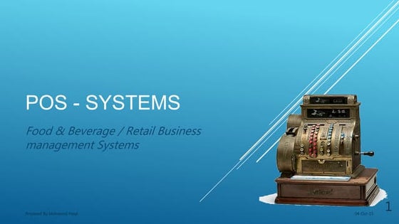 Point of Sale (POS) | PPTX | Operating Systems | Computer Software and ...