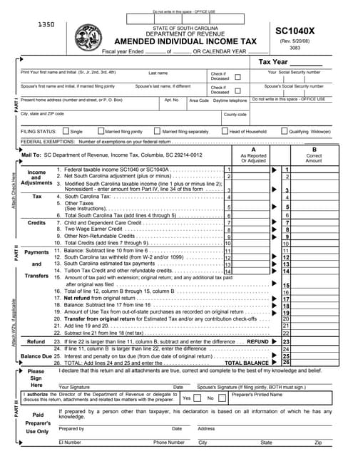 Individual Income Tax Return Long Form | PDF
