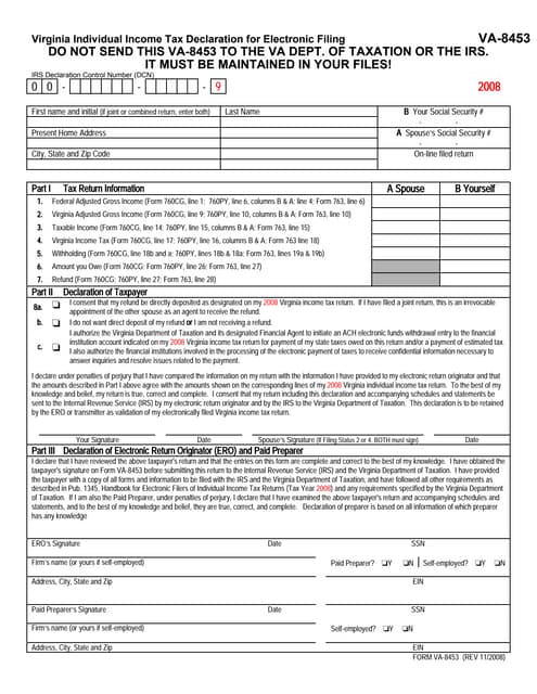 E-File Signature Form VA-8879 | PDF