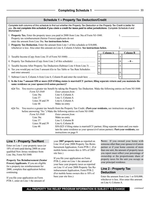Instructions for Schedule NR | PDF | Government Support and Welfare ...