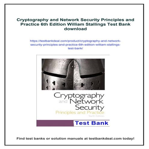 Cryptography and Network Security Principles and Practice 6th Edition ...
