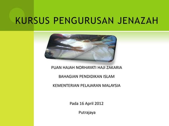 Pengurusan Jenazah | PPTX