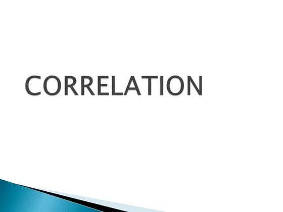 Correlation ppt... | PPTX | Physics | Science