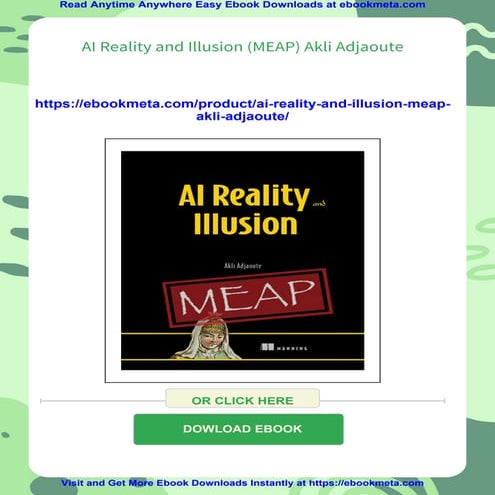 AI Reality and Illusion (MEAP) Akli Adjaoute | PDF